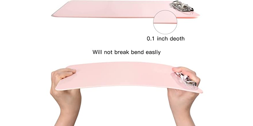 Plastic Clipboard, Pink