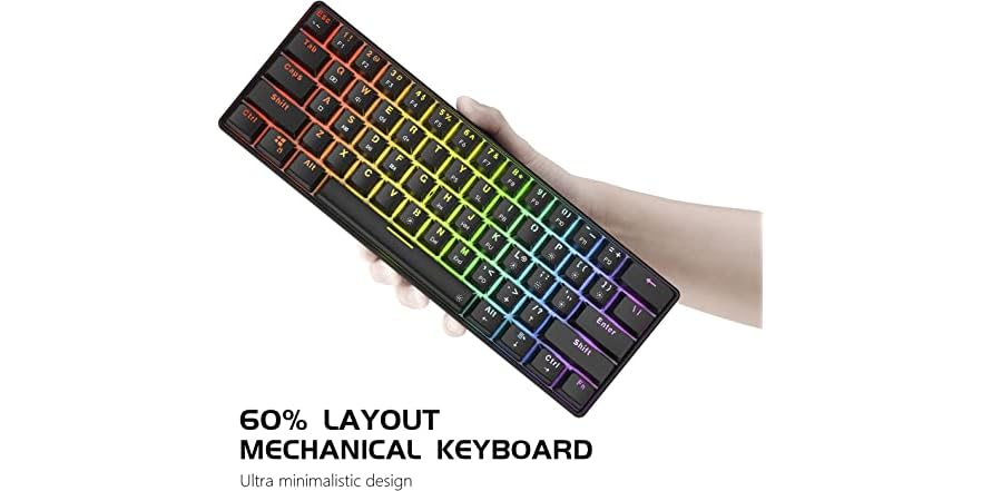 Punkston TH61 60% Mechanical Gaming Keyboard