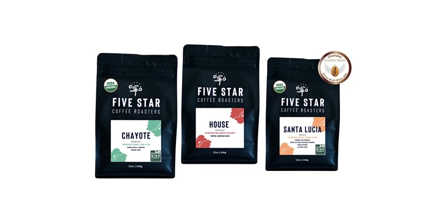(3 Pack) Five Star Coffee Roasters Best Sellers