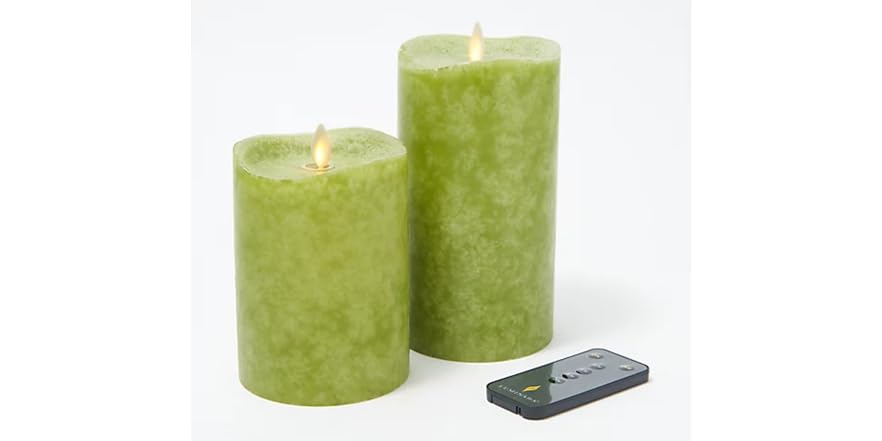 Luminara Mottled Wax 5" and 7" Pillars