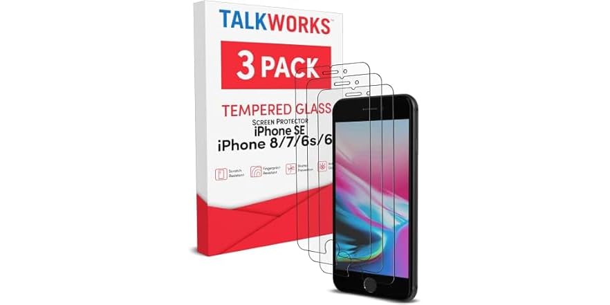 TalkWorks Tempered Glass Screen Protecto