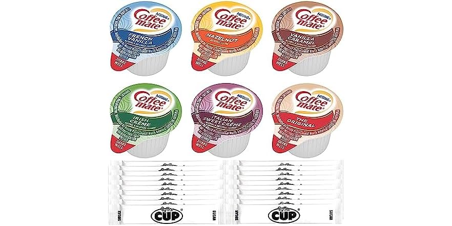Coffee Mate Liquid Creamer Singles Variety Pack 180Ct