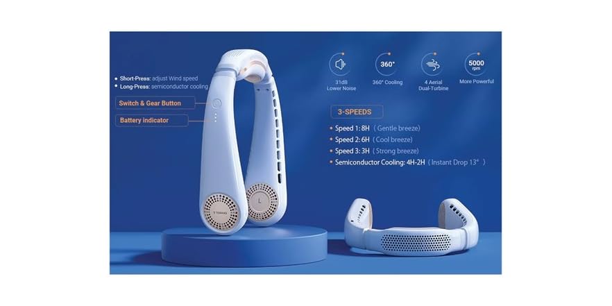 TORRAS COOLIFY Neck Air Conditioner and Cooling Fan