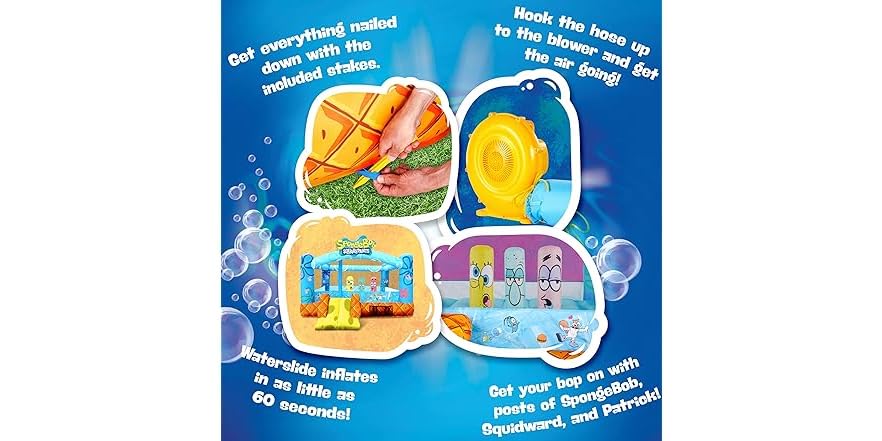 SUNNY & FUN Spongebob Inflatable Bounce House