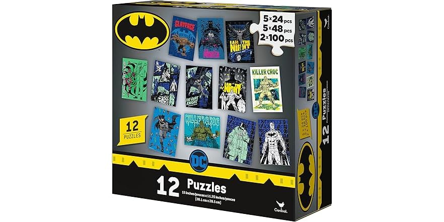 Spin Master Games, DC Comics, Batman Puzzles 12-Pack