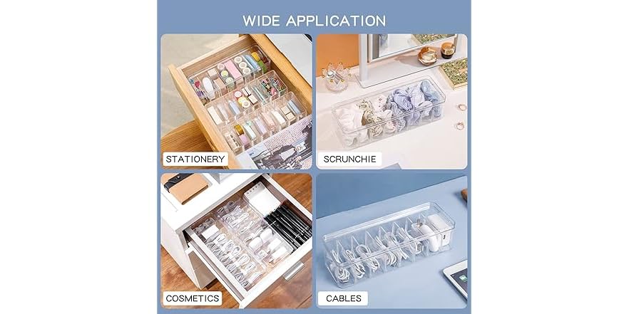 Cable Organizer Box with Lid 2 Pack