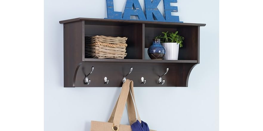 36" Hanging Entryway Shelf (3 Colors)