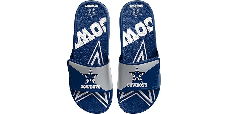 Dallas Cowboys Gel Slides - Medium
