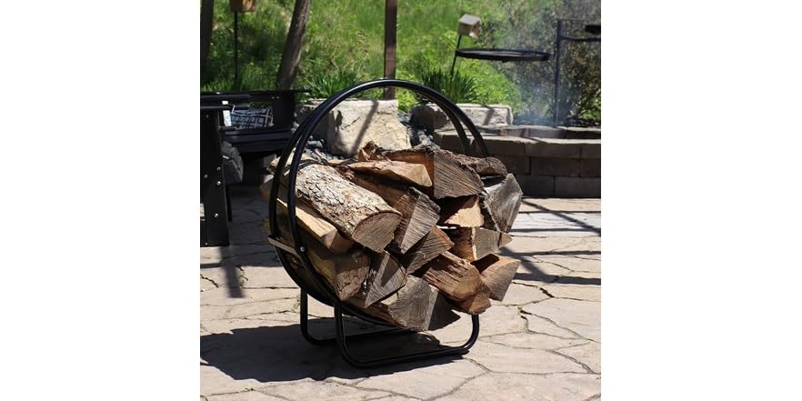 Sunnydaze Décor 24" Firewood Log Hoop
