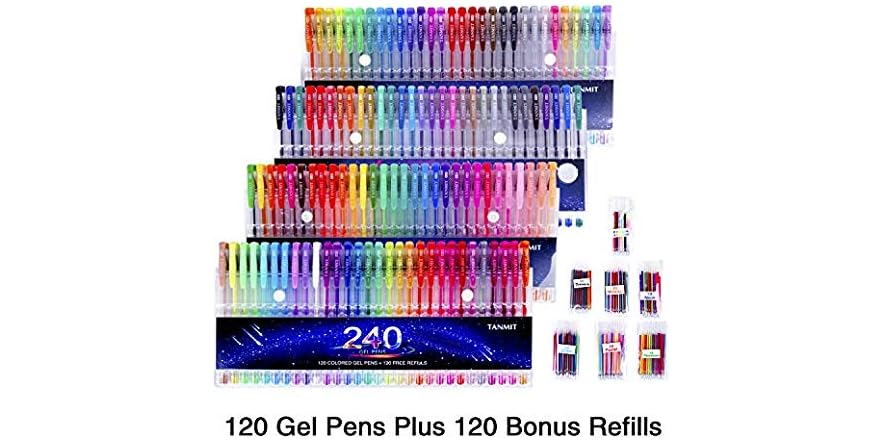 Tanmit 240 Gel Pens Set