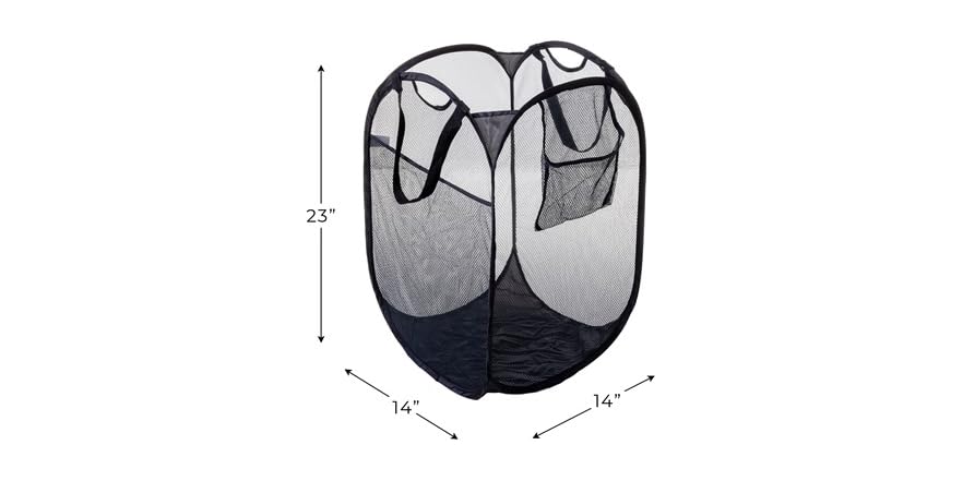 Smart Design Black Pop-up Hamper