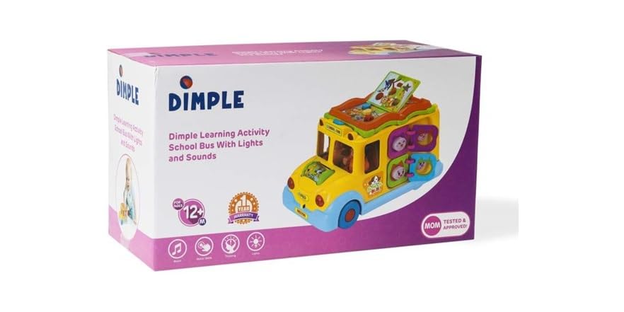 Educational Interactive School Bus Toy