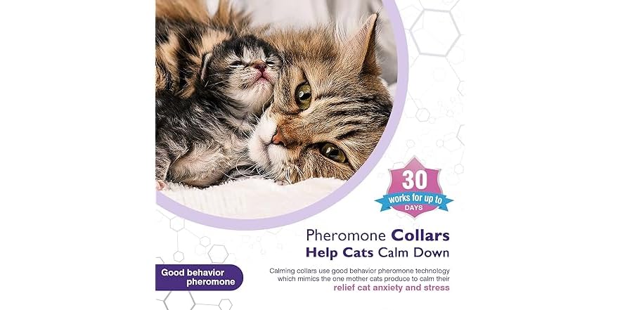 3 Pack Adjustable Cat Calming Collar