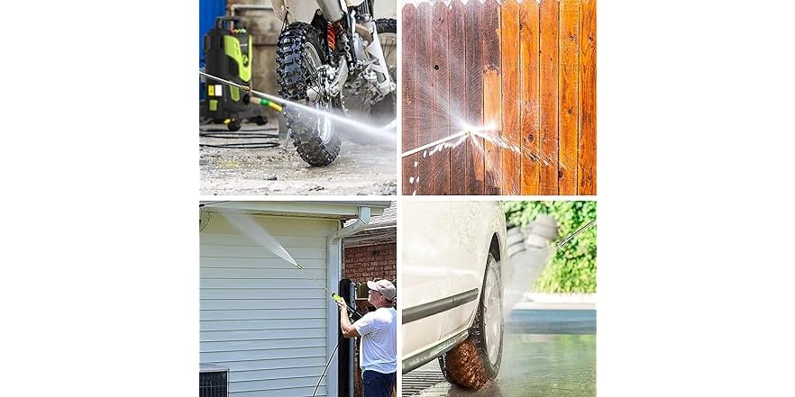 Rock&Rocker Upgraded 1750PSI Pressure Washer, 2.5GPM