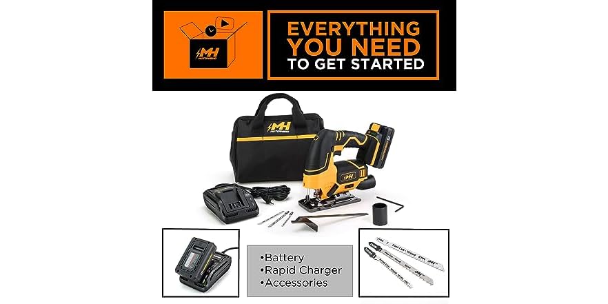 MOTORHEAD 20V ULTRA Cordless Jig Saw 2Ah Kit
