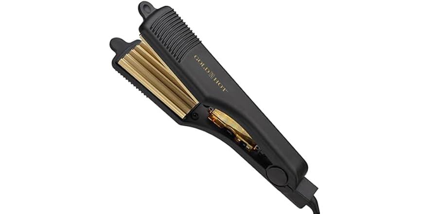 Gold N Hot Professional Ceramic 2” Hair Crimper Iron, 2 Inch