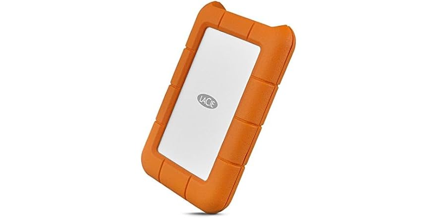 LaCie Rugged 5TB USB-C External Hard Drive - Shock, Dust, Rain ...