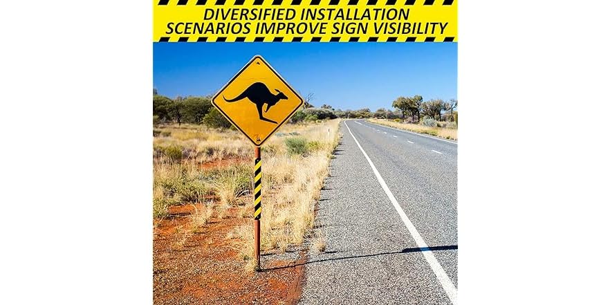 2PC 30x3" Reflective Sign Post Panels