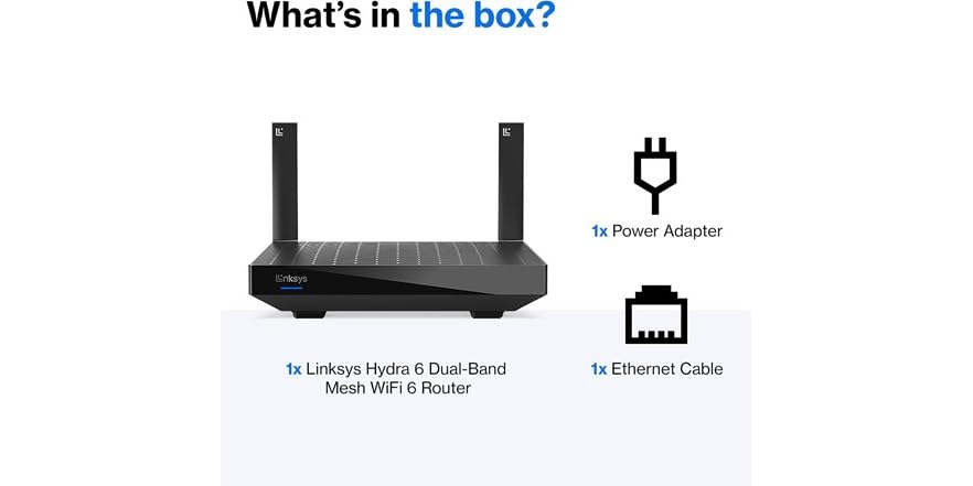 Linksys MR2000 Dual Band Mesh Wi-Fi 6 Router