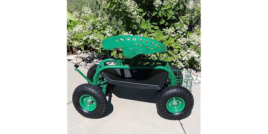 Sunnydaze Rolling Gardening Cart