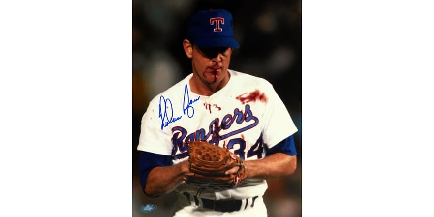 Nolan Ryan Blood Vertical 16x20 Photo