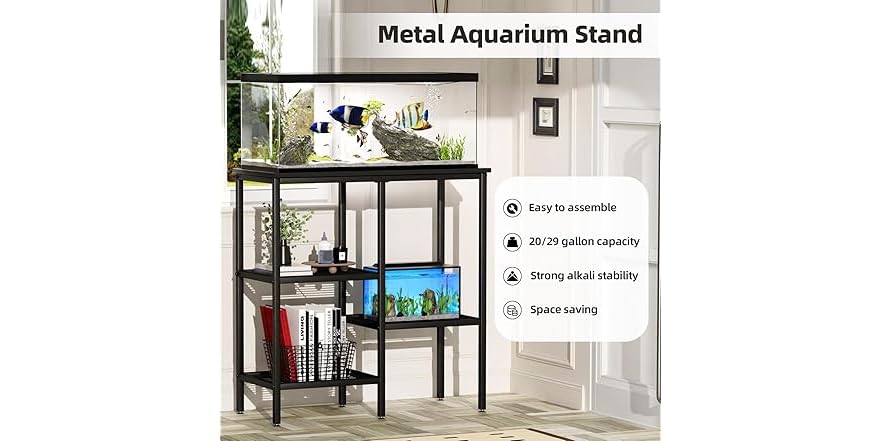 20 Gallon 3-Tier Fish Tank Stand