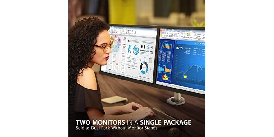 (NEW) ViewSonic VG2448_H2 24" Dual Pack Head-Only Monitors