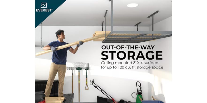Everest 48in x 96in Overhead Garage Storage