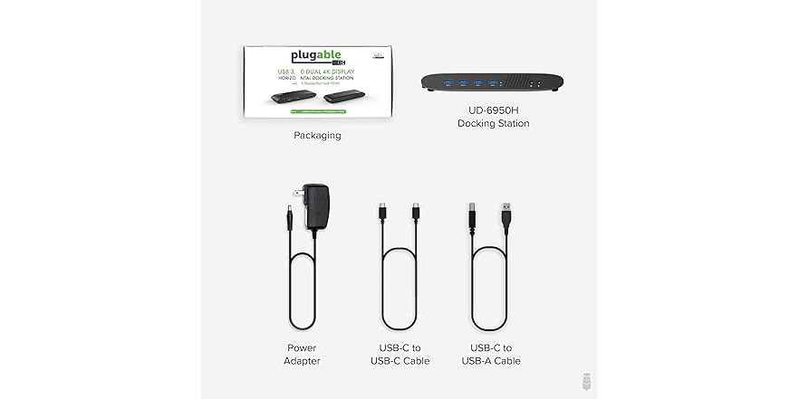 Plugable UD-6950H Universal Laptop Docking Station (Open Box)