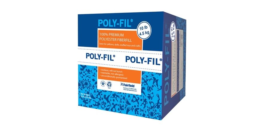 Fairfield 10-Pound Poly-Fil Premium Polyester Fiber- White