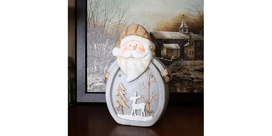 Santa Claus Indoor Lit Christmas Deco