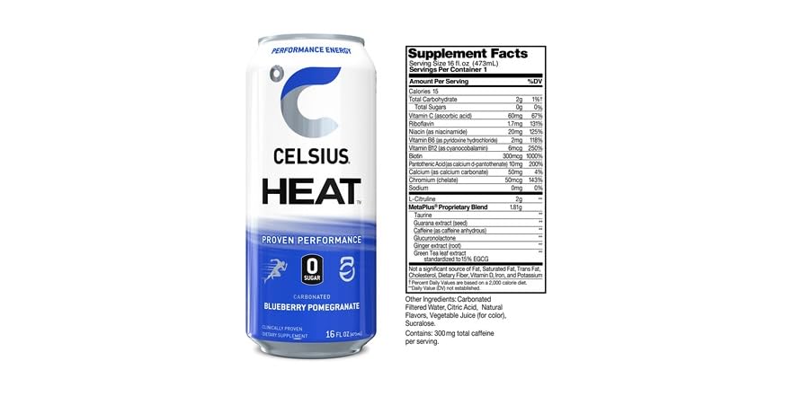 Celsius HEAT Blueberry Pomegranate