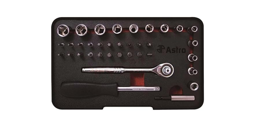 36pc 1/4" Wobble Head Socket & Bit Set