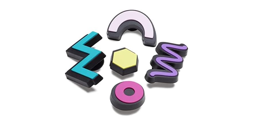 Crocs 5-Pack 90s Shapes Shoe Charms