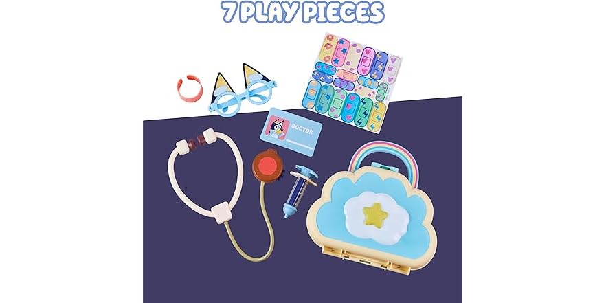 Bluey Cloud Bag Doctor Playset, Play Doctor