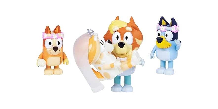 Bluey Figure 4-Pack Wedding Time
