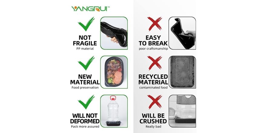 45 Pack Reusable To Go Food Containers