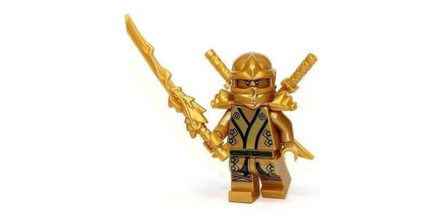 LEGO Ninjago GOLD Ninja w/ 3 Weapons