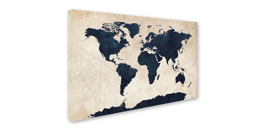 World Map - Navy (3 Sizes)