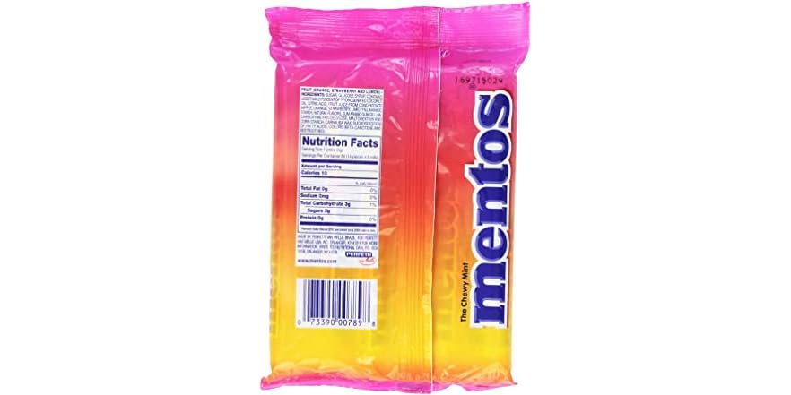 Mentos Chewy Mint Candy 1.32 oz Roll, 6 pack