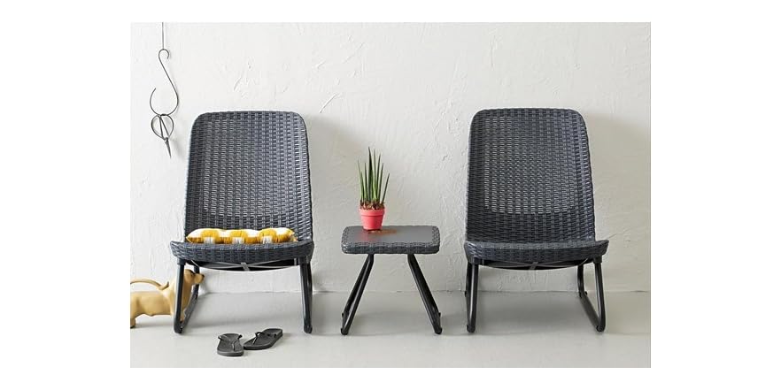 Keter Rio 3 Piece Resin Wicker Set