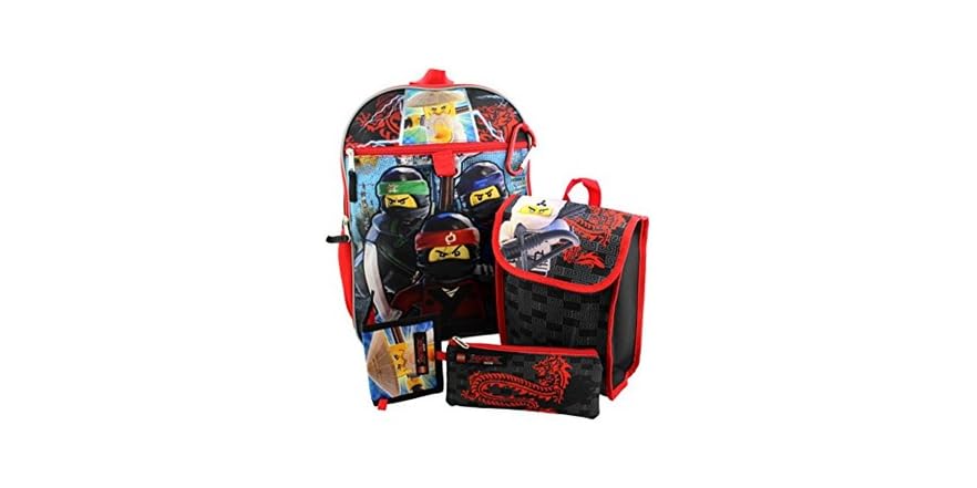 LEGO Ninjago Backpack 5pc Set