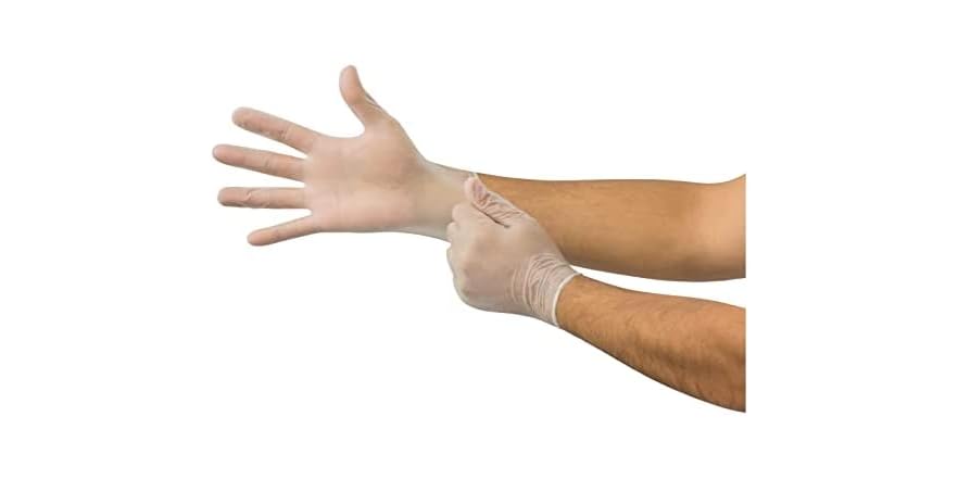 Microflex V28 Disposable XL Smooth Vinyl Gloves