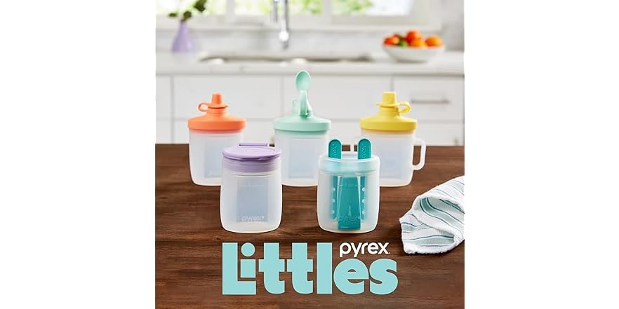 Pyrex Littles Sippy Cup Pouch Baby Feeding Set
