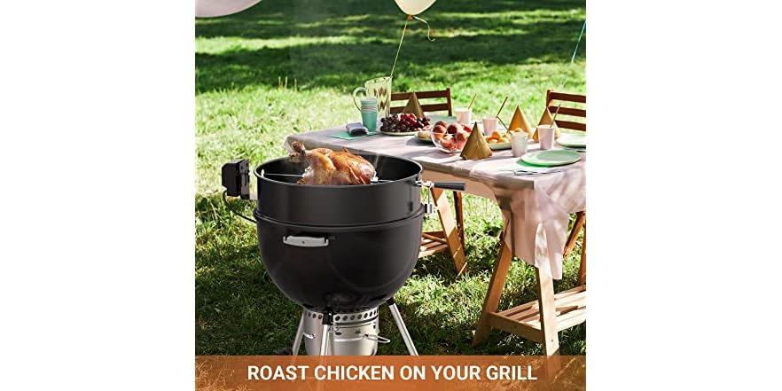 Rotisserie Ring Kit for Weber 22-1/2
