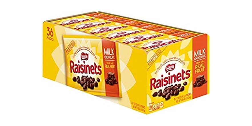 Nestle Raisinets Milk Chocolate, 36ct