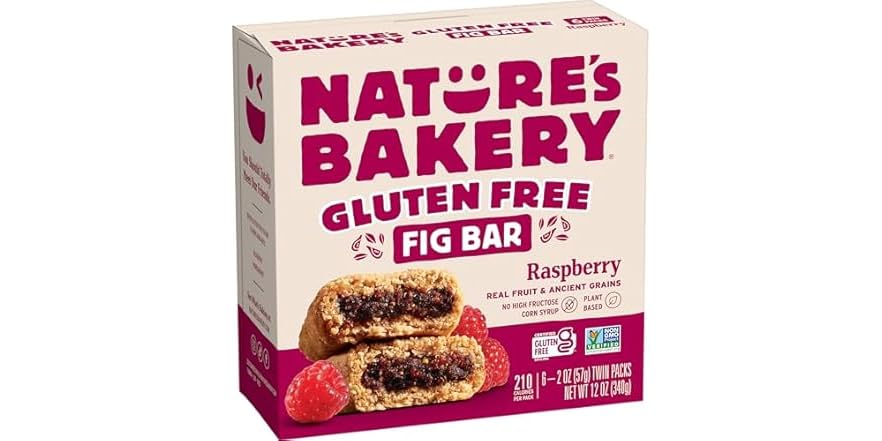 Nature's Bakery Raspberry Fig Bar, 6 Count, 2 Ounce