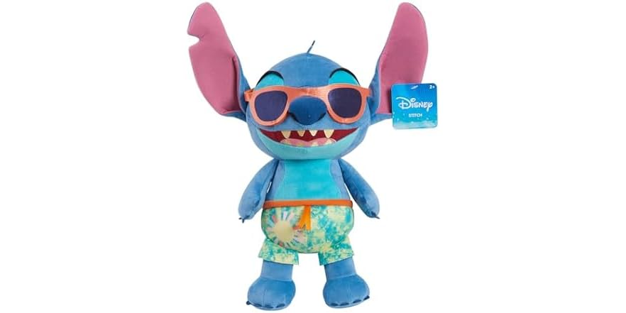 DISNEY CLASSIC 17in Beach Plush Stitch
