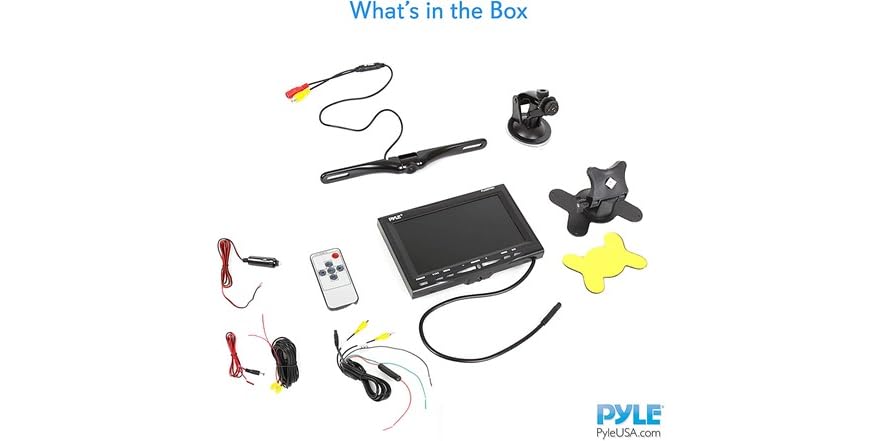 Pyle 7-Inch Monitor Vehicle Backup Camera