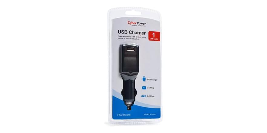 CyberPower Mobile Power USB Charger for Home, Office and Auto